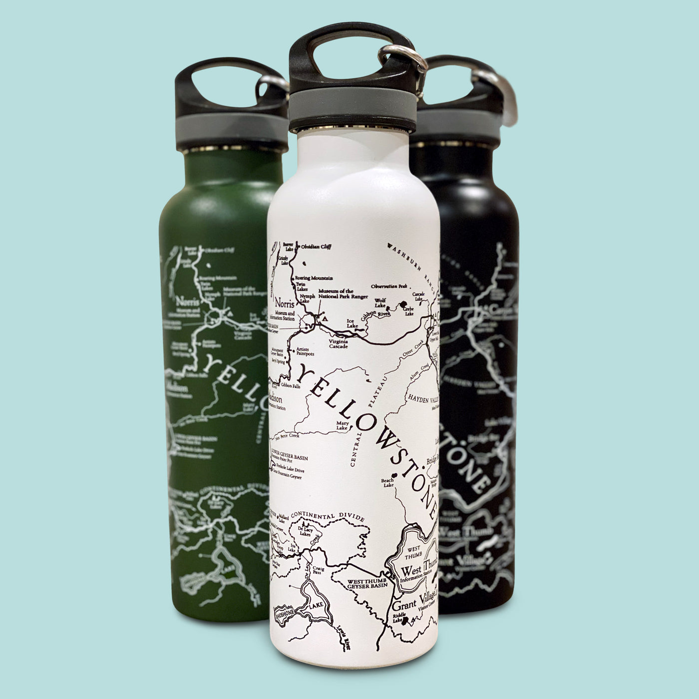 Bison Pattern Insulated Water Bottle - McGovern Outdoor