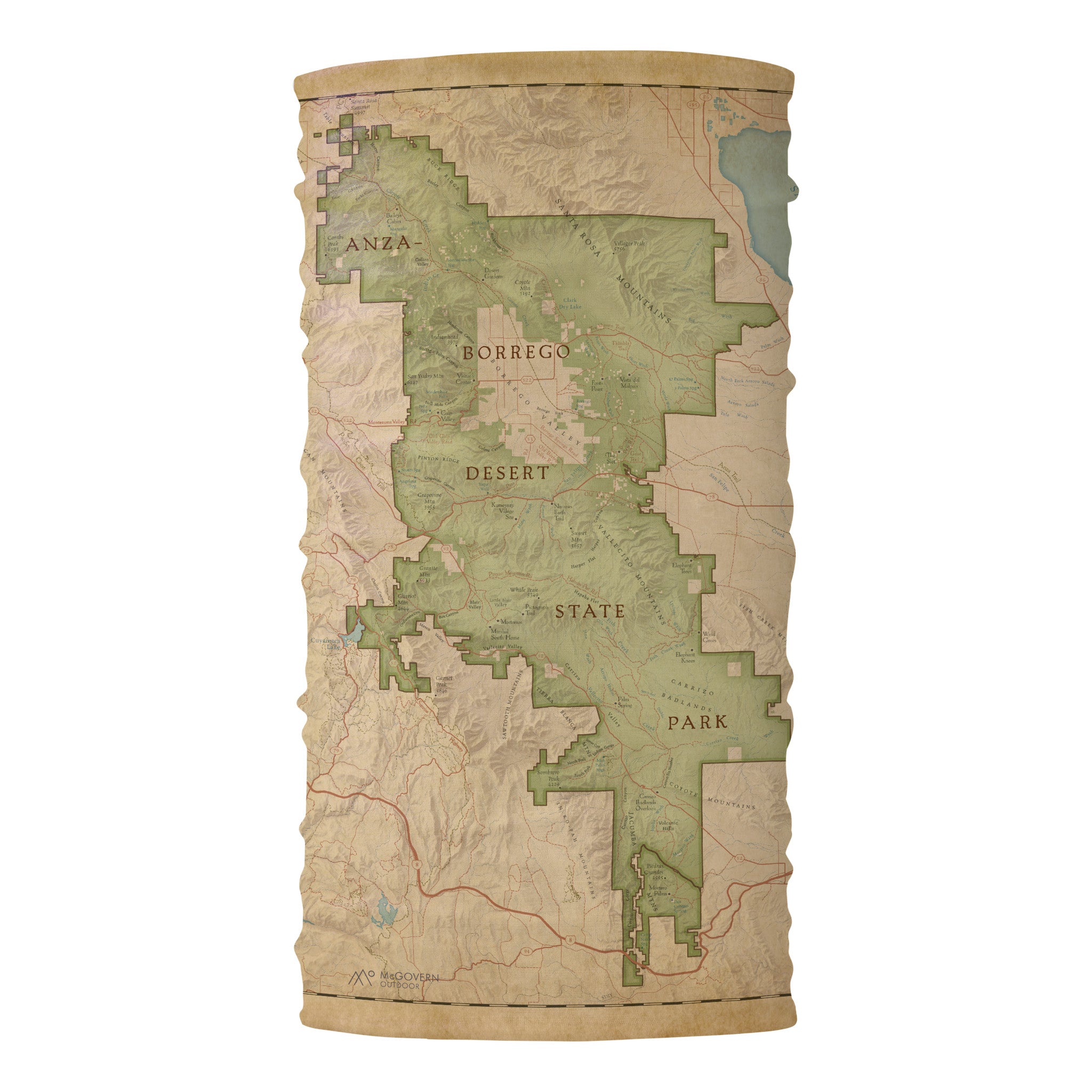 Anza Borrego Desert State Park Map